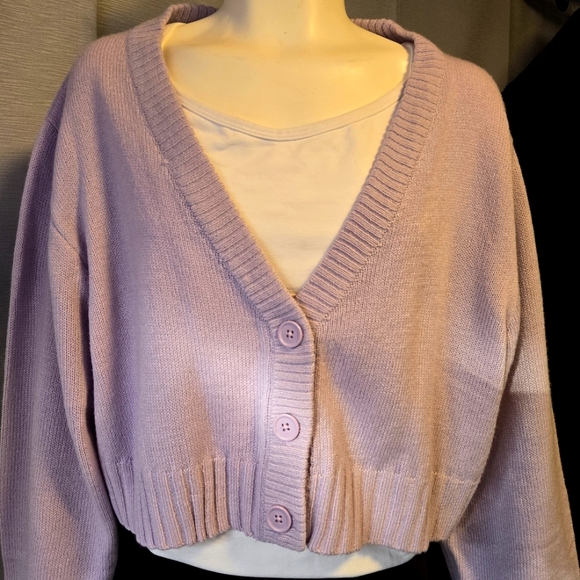 Divided | Sweaters | Crop Button Sweater Size M | Poshmark